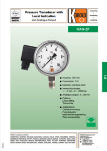 Pressure Transducer with Local Indication – P.M.I.TECH COMPANY LIMITED